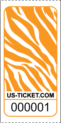 Premium Zebra Pattern Roll Tickets | US-TICKET.COM