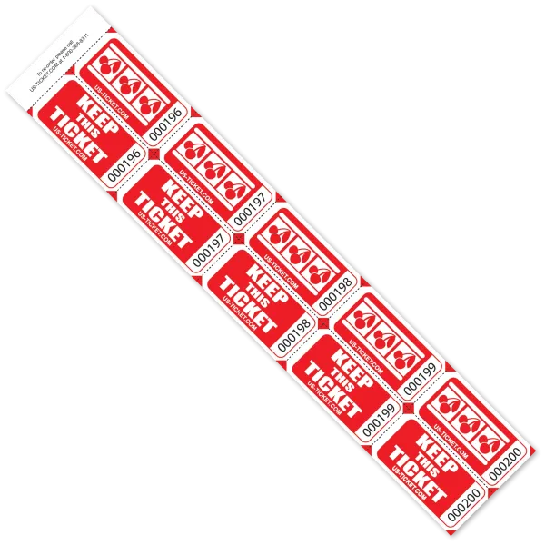 Cherry Raffle Strip Tickets - US-TICKET